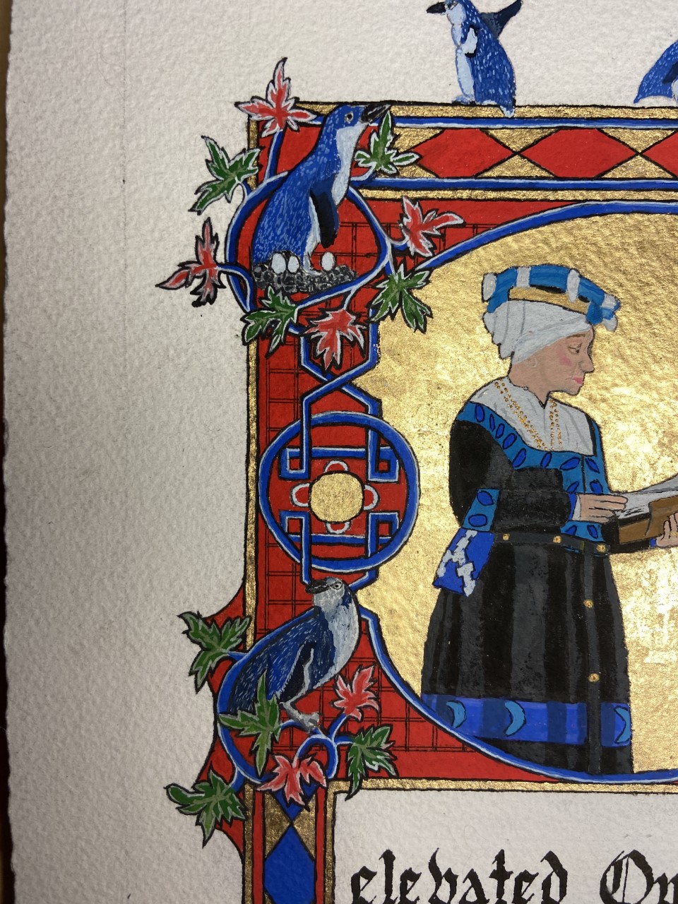 Pell Scroll for Jenn – Thegn, Master, Sir Seved Ribbing, SCA